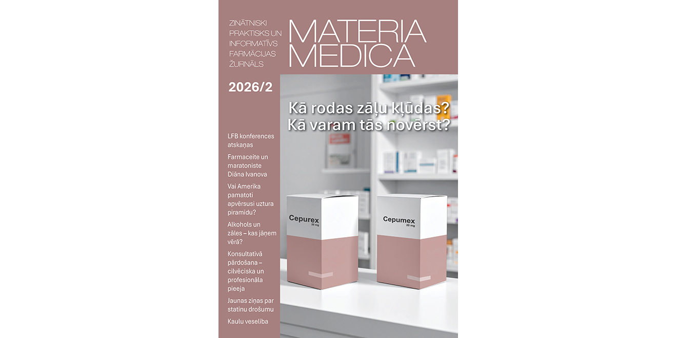 Iznācis Materia Medica šā gada otrais numurs - Medikamentu Informācijas ...